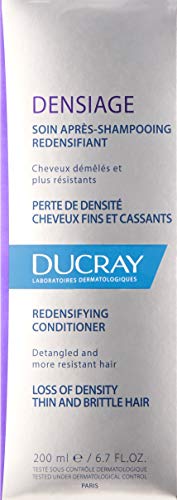 Ducray Densiage Redensifying Conditioner, Visiblity Thickens Brittle Aging Hair, 6.7 oz.