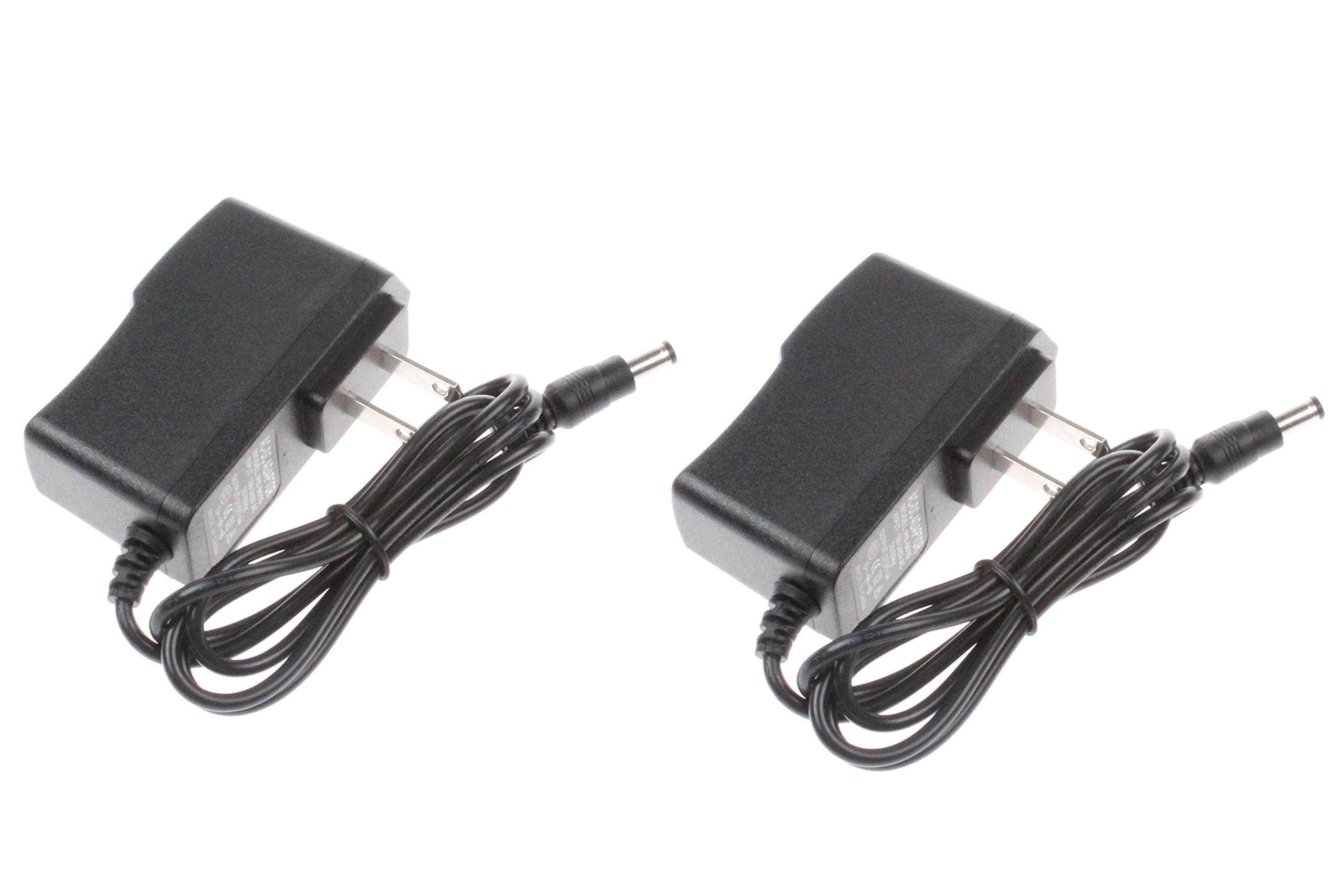 NOYITO AC to DC 6V 1A 1000mA Adapter Converter AC120V 100-240V to 6V Power Supply DC Interface 5.5 x 2.5 2.1mm Wire Length 4.9ft (Pack of 2)