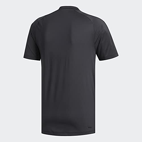adidas Men's Freelift 3-Stripe+ Tee Black Small