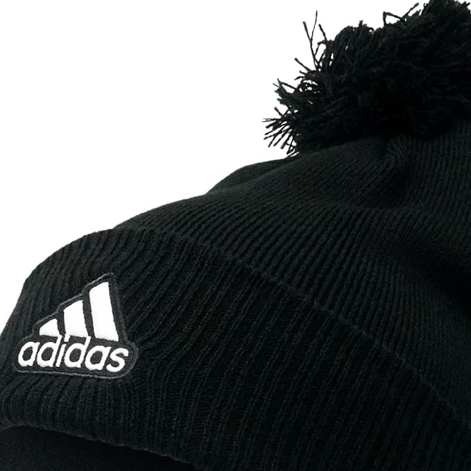 Adidas Originals Cuffed Pom Beanie (Black/White)