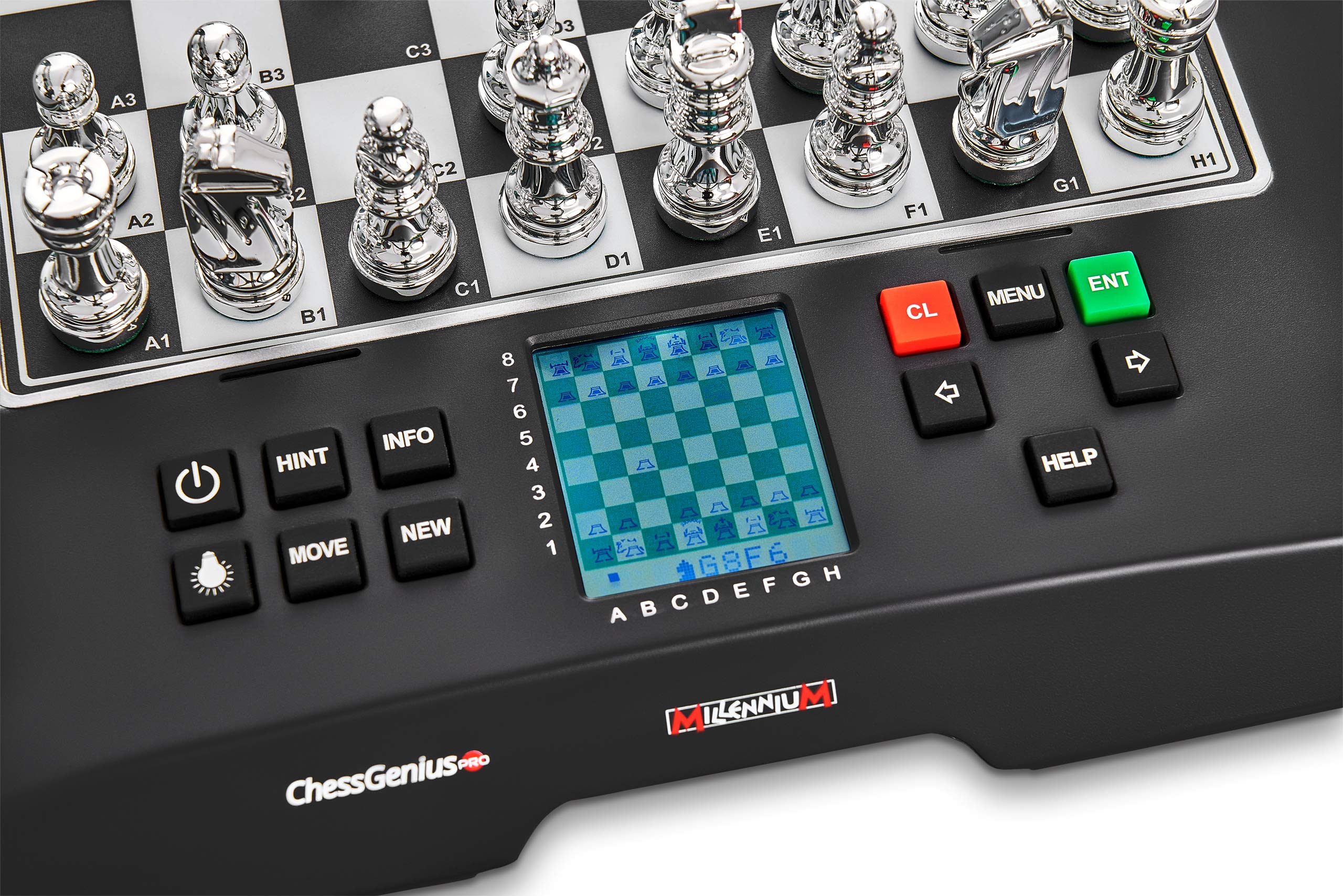 Chess Genius PRO Electronic Chess Board by Millennium - from Beginner to Advanced - The Perfect Partner for Practice and Play - Batteries Included - Model MIL812
