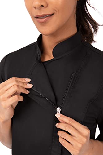 Chef Works Women's Springfield Chef Coat, Black, Small