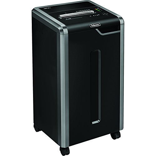 Fellowes Powershred 325Ci 100% Jam Proof 22-Sheet Cross-Cut Commercial Grade Paper Shredder (3831001) , Black