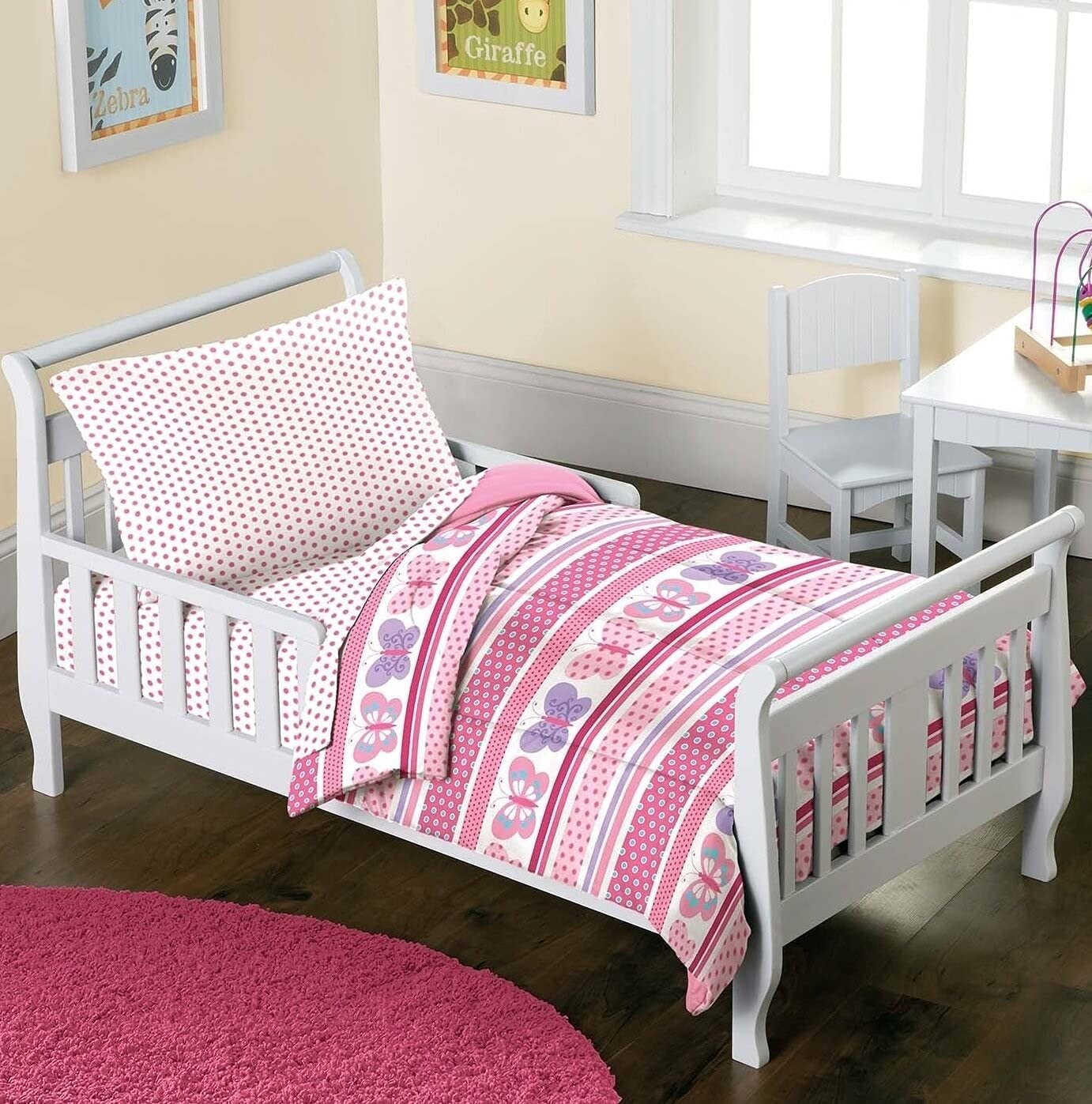 Dream Factory Butterfly Dots Comforter Set, Toddler, Multi