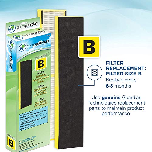 Germ Guardian True HEPA Filter Air Purifier with Germ Guardian HEPA Filter Air Purifier with UV Light Sanitizer