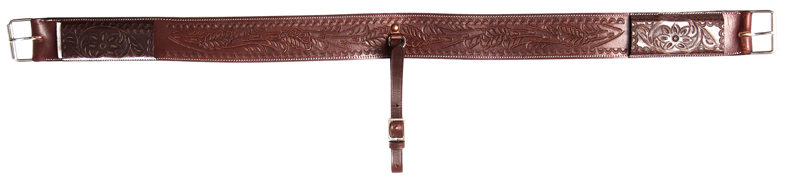 Acerugs PREMIUM TOOLED WESTERN LEATHER REAR FLANK GIRTH HORSE SADDLE BACK CINCH BUCKING STRAP