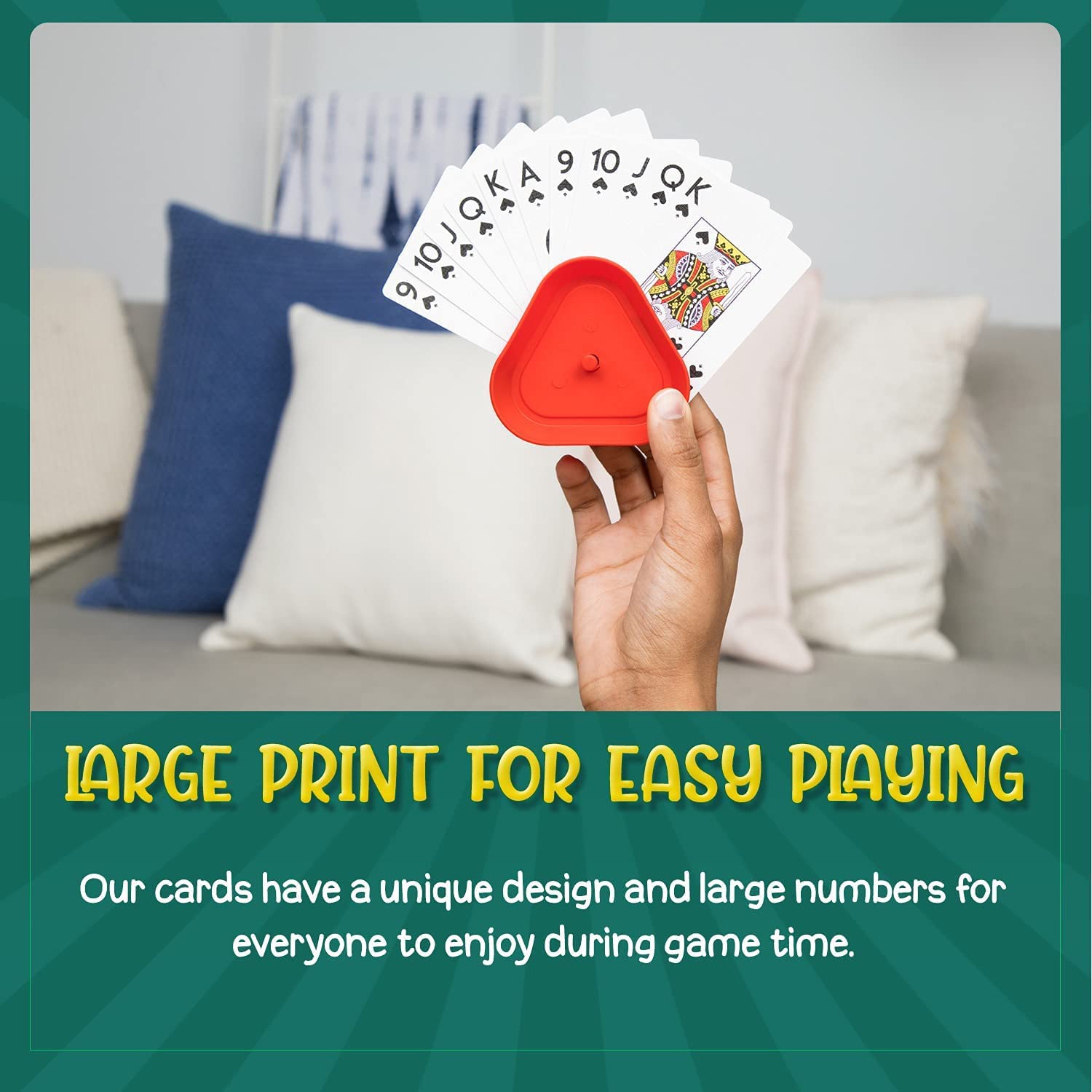All7s Pinochle Playing Cards 2 Decks - Pinochle Playing Cards Large, Playing Cards 2 Pack