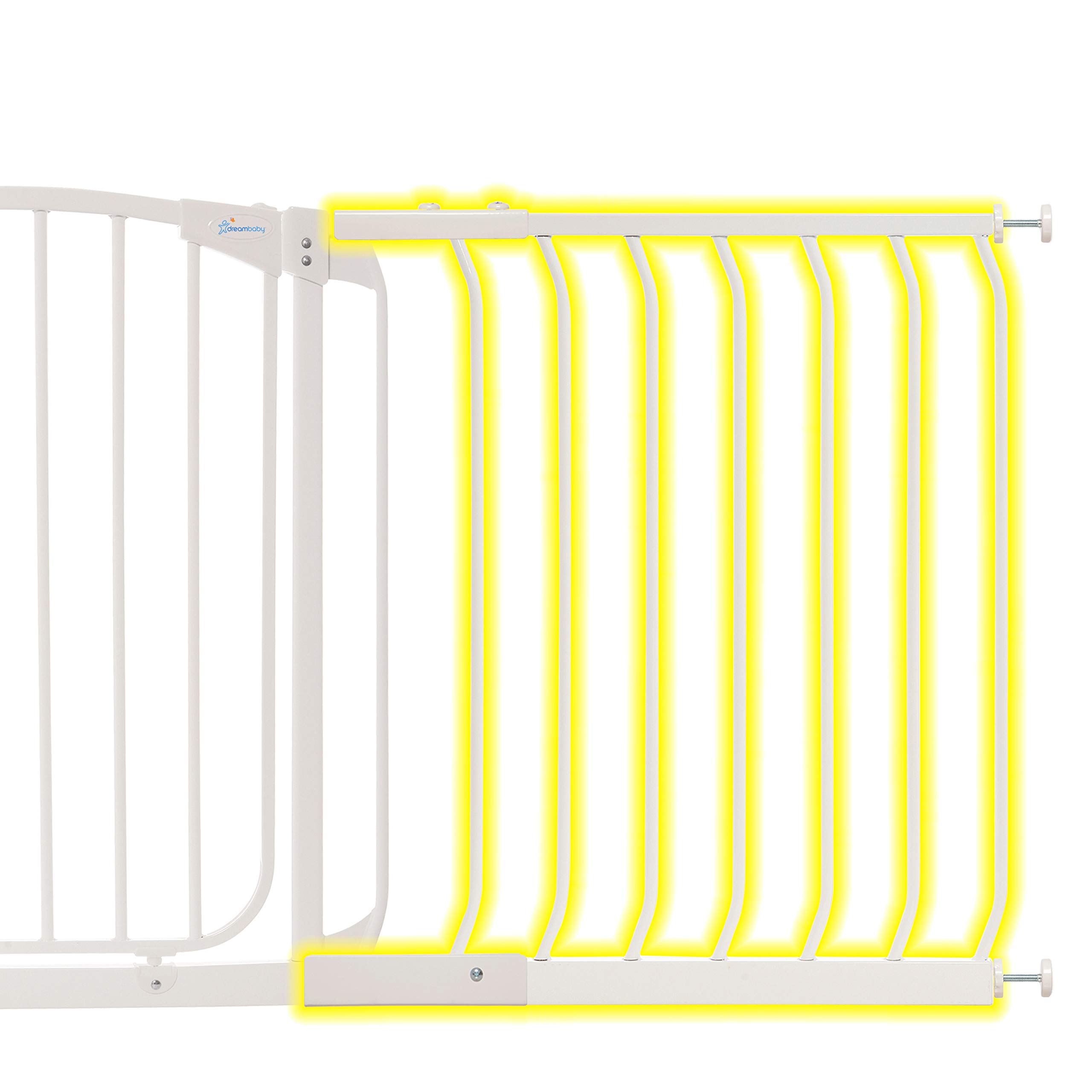 Dreambaby 21 in. White Chelsea Extension