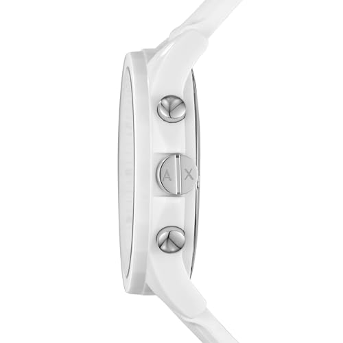 A|X ARMANI EXCHANGE Men's Chronograph White Silicone Watch (Model: A|X1325)