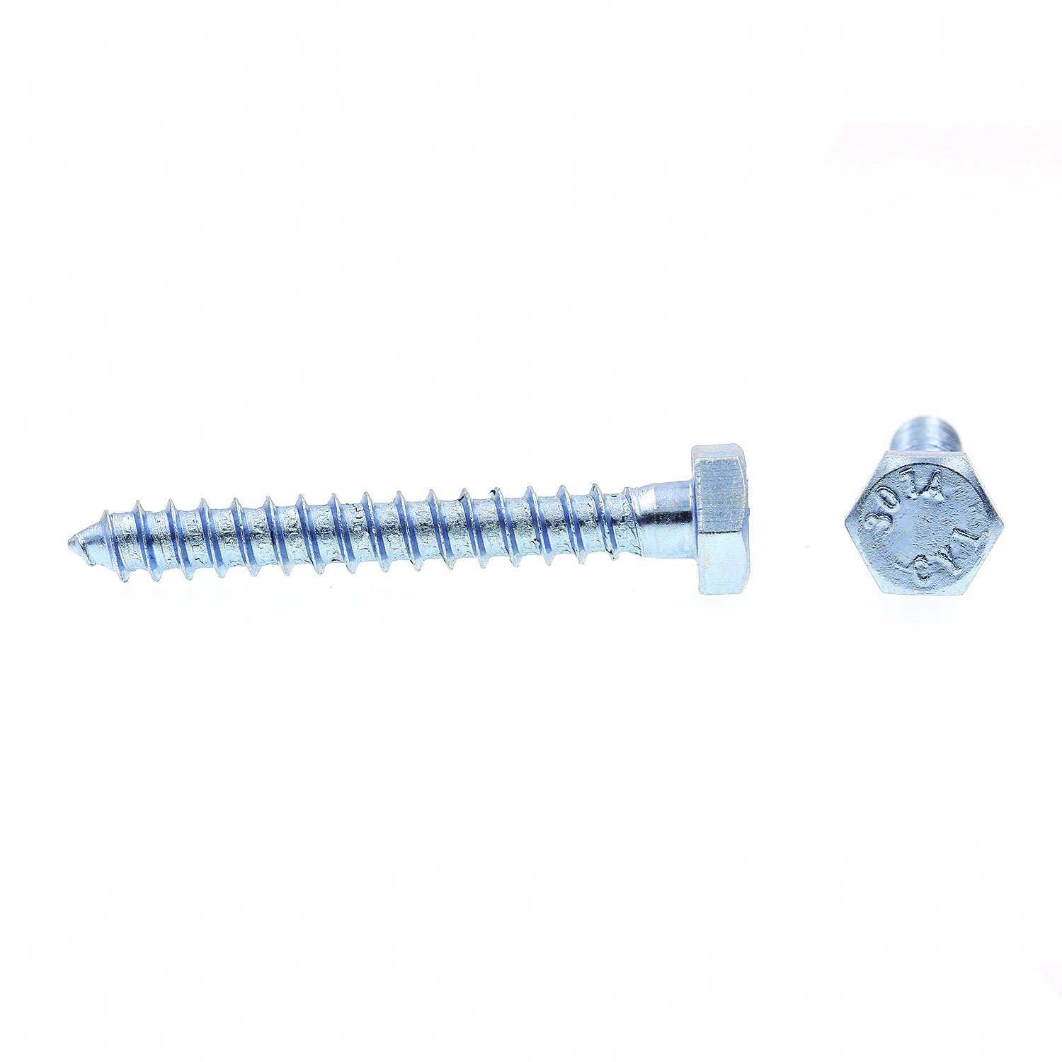 Prime-Line 9055021 Hex Lag Screws, 1/4 In. X 2 In., A307 Grade A Zinc Plated Steel (100 Pack)