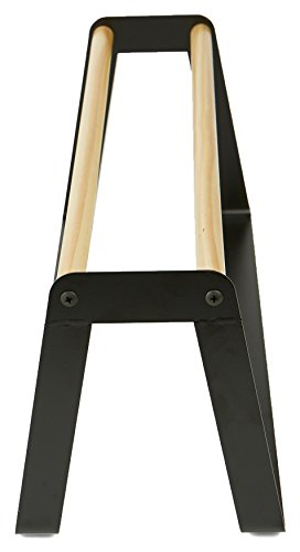 Mind Reader Shoe Rack, Slipper Rack, Shoe Organizer Stand for Heels and Sneakers, Black