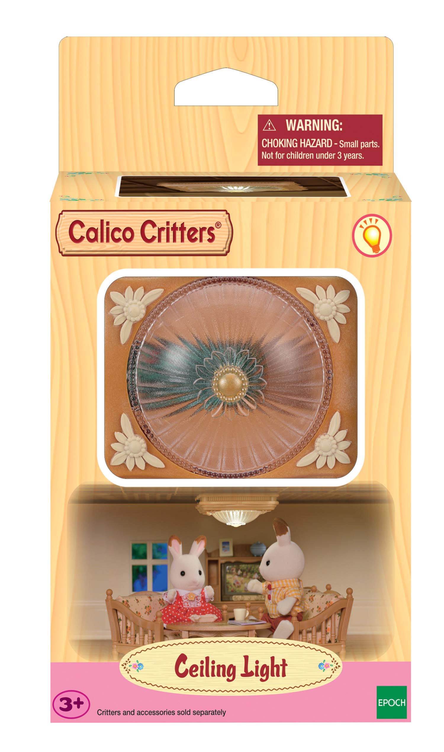 Calico Critters Ceiling Light - Dollhouse Accessory - Brighten up Your Calico Critters Home!