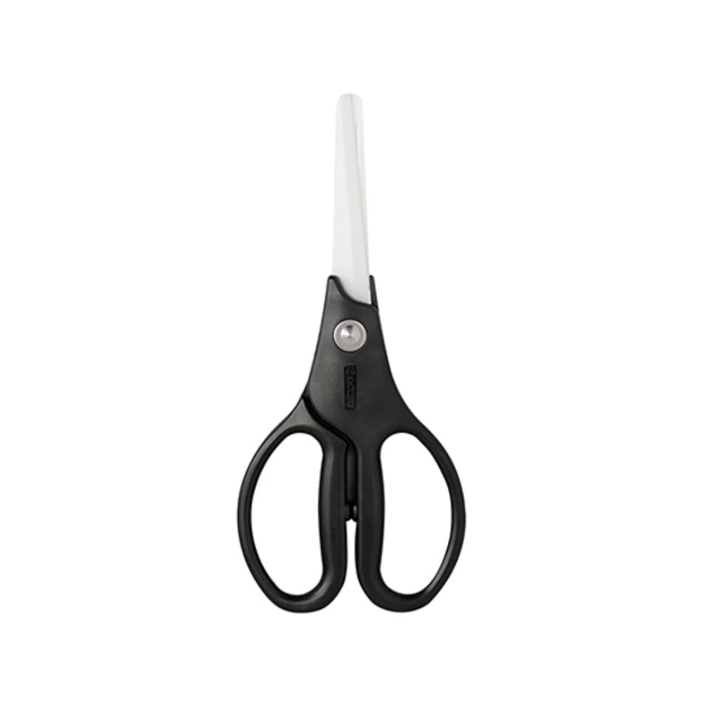 Kyocera CH-350L Kitchen Scissors, Fine Ceramic, Dishwasher, Disinfectant, Bleach, Black