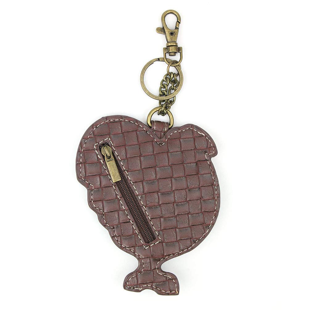 CHALA Handbags, Casual Style, Soft, Large Shoulder or Crossbody Purse with Keyfob - Navy Blue (Rooster)