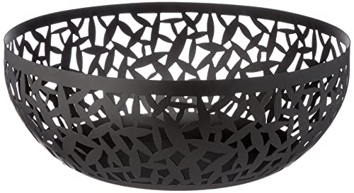 Alessi MSA04/29 B "CACTUS!" Fruit Holder in Steel Coloured With Epoxy Resin, Black