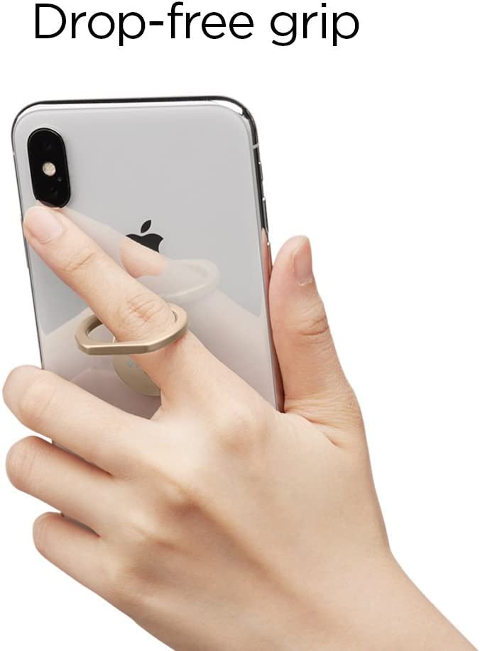 Spigen Style Ring 360 Cell Phone Ring/Phone Grip/Stand/Holder for All Phones and Tablets Compatible with Magnetic Car Mount - Champagne Gold