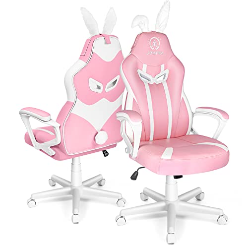 JOYFLY Pink Gaming Chair, Computer Gaming Chair for Adults Teens Kids Gamer Chair Video Game Chairs, Silla Gamer Ergonomic PC Office Chair with Lumbar Supportļ¼Pinkļ¼