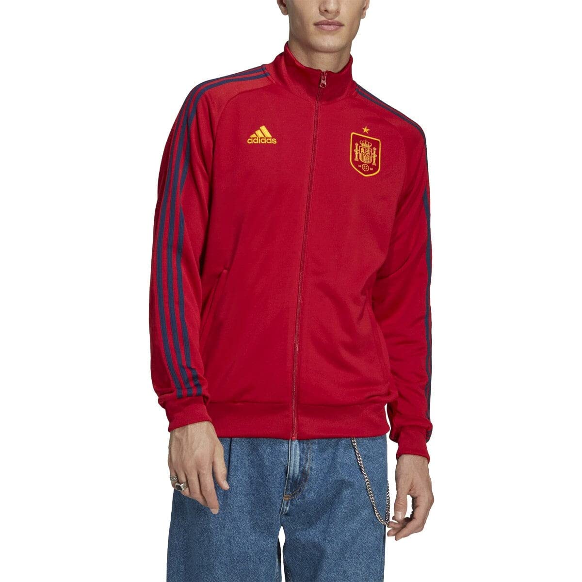 adidas Spain 3 Stripe Track Top (as1, alpha, m, regular, regular, Medium)