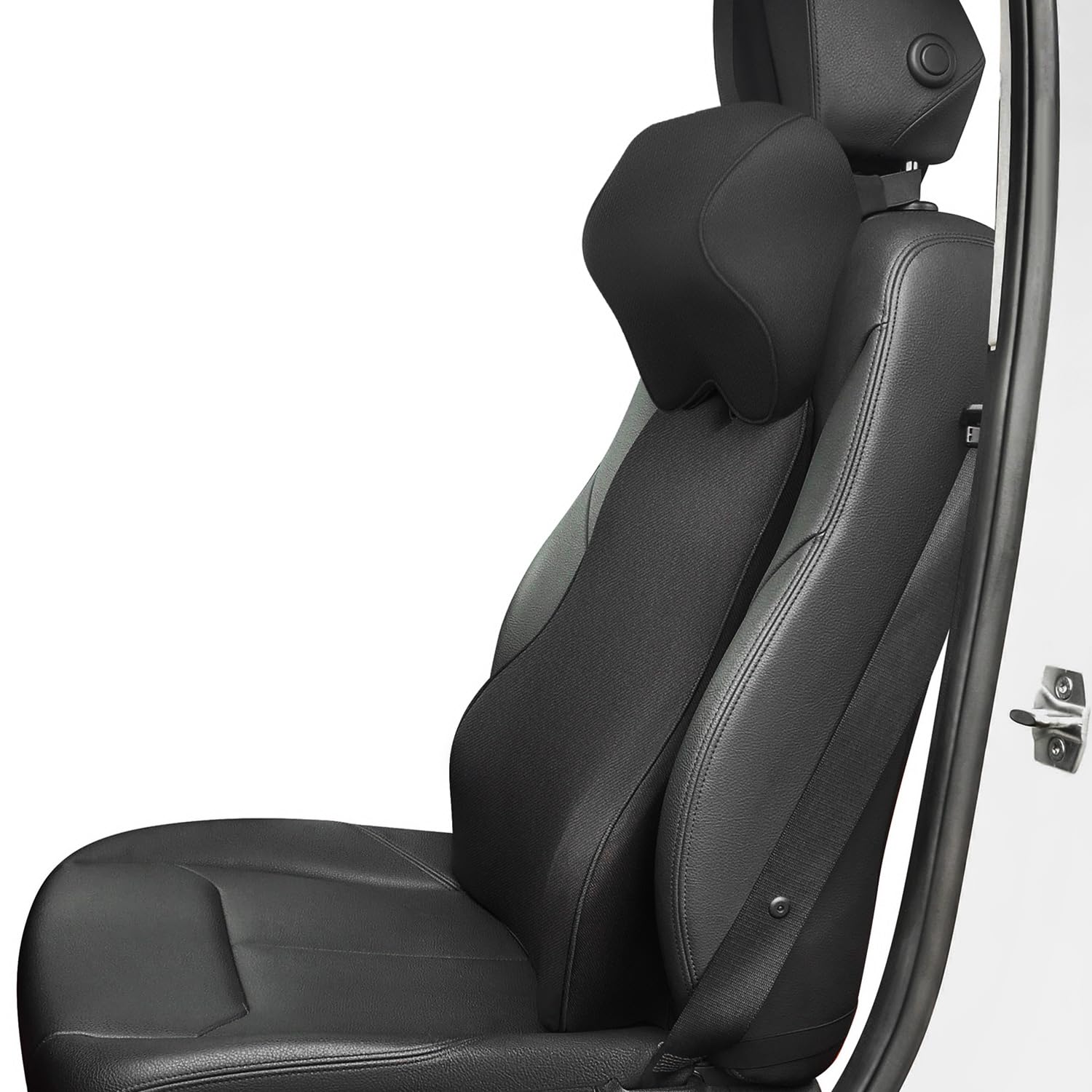 Dreamer Car Back Support Lumbar Support for Car & Car Neck Pillow kit for Driving Fatigue Relief,Memory Foam Ergonomic Car Pillow Comfort Your Neck and Back,Black