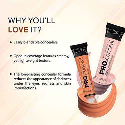 L.A. Girl Hd Pro Conceal Oz, Cool Pink Corrector, 0.28 Ounce