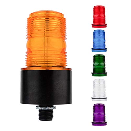 TOMAR 495S-120-R Microstrobe 1/2"-14 NPSL Male Thread Mount Base, 120VAC (Red, 1/2" Male Thread Mount (120 VAC))