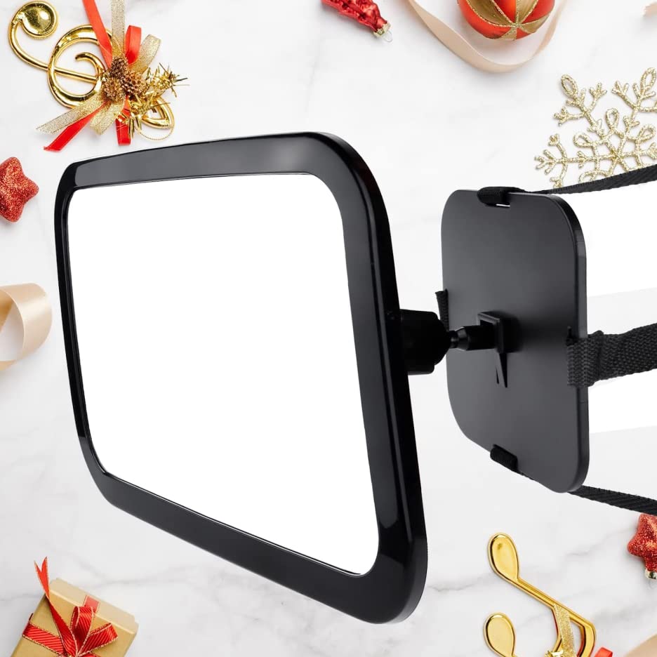 Zacro Baby Car Mirror - Fully Adjustable Shatter Proof Car Baby Mirror, Large Clear Rear Facing Seat Views for Baby Safety, Infant Travel Gear
