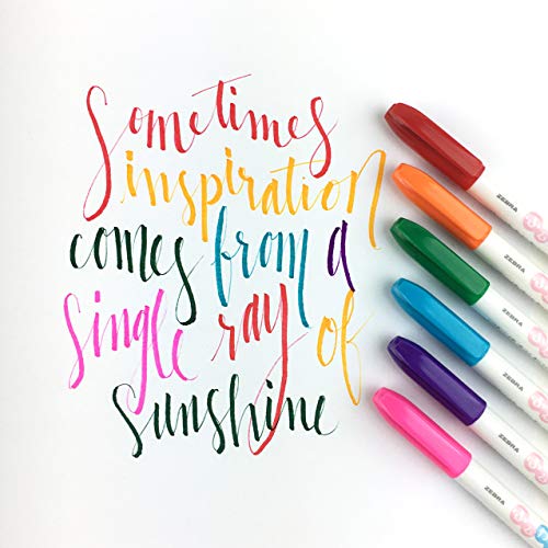 Zebra Pen Funwari Brush Pen, Assorted Colors, 24-Pack