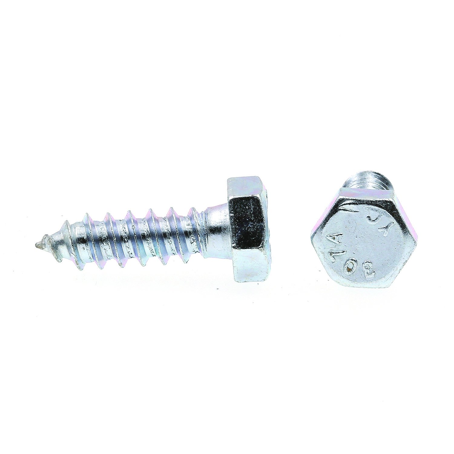 Prime-Line 9055458 Hex Lag Screws, 5/16 In. X 1 In., A307 Grade A Zinc Plated Steel (50 Pack)