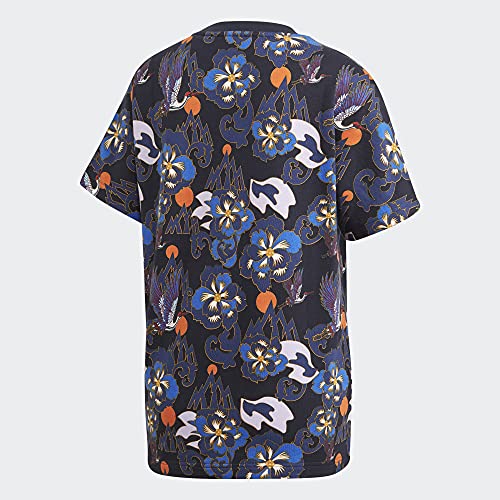 adidas Originals Women's Tee Short Sleeve Chinese New Year Legend Ink/Multicolor/White X-Small