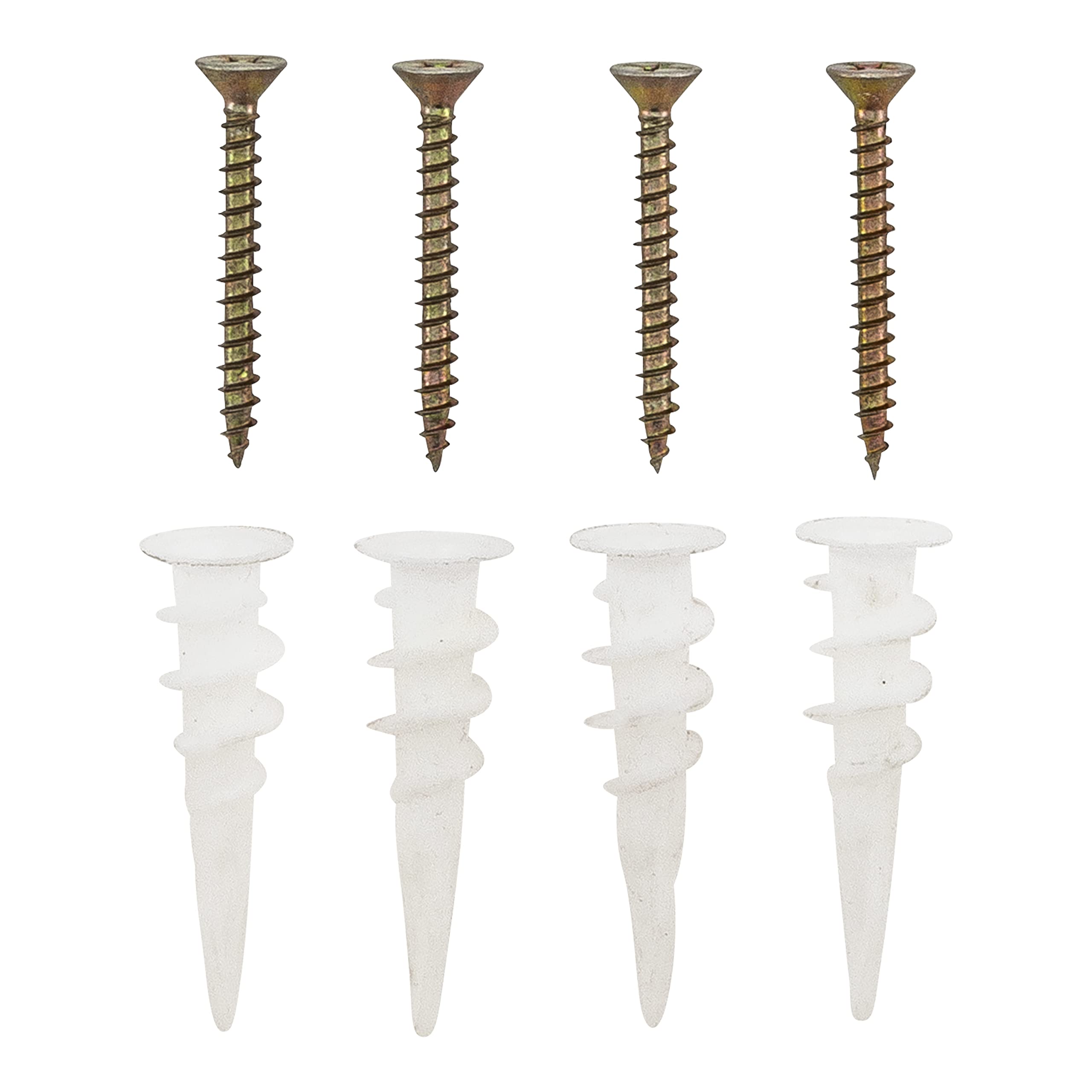 Allen Company Stronghold Steel Hooks, 2-Hooks Per Pack, Brass/Gold