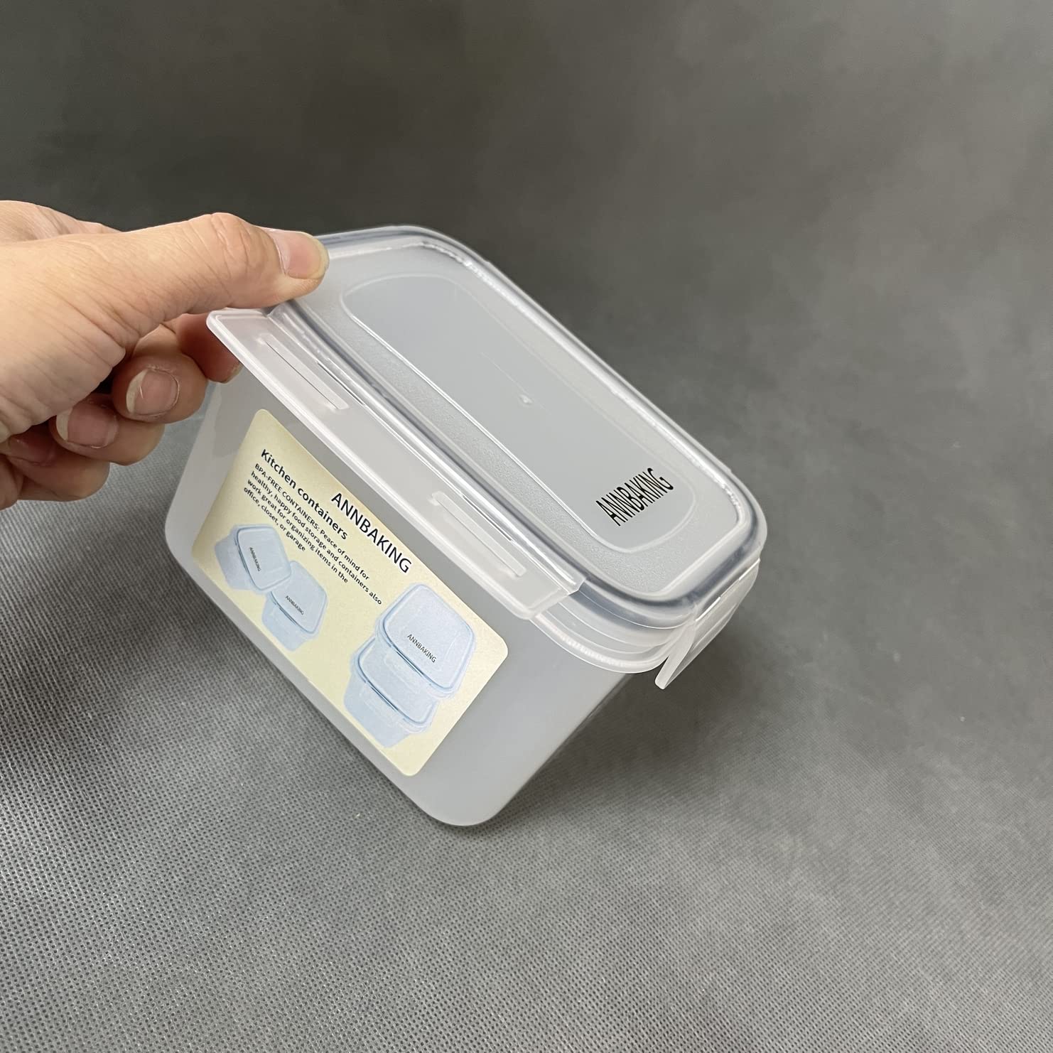 ANNBAKING Containers for household or kitchen use,Airtight Food Storage Containers with Lids, Large Pantry Organization and Storage for Bulk Food Dry Food Cereal