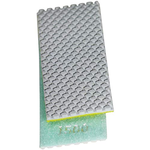 Stadea HPW110H Diamond Hand Polishing Pads Flexible for Concrete Glass Marble Stone Polishing, 7 Pads 1 Backing Pad Set