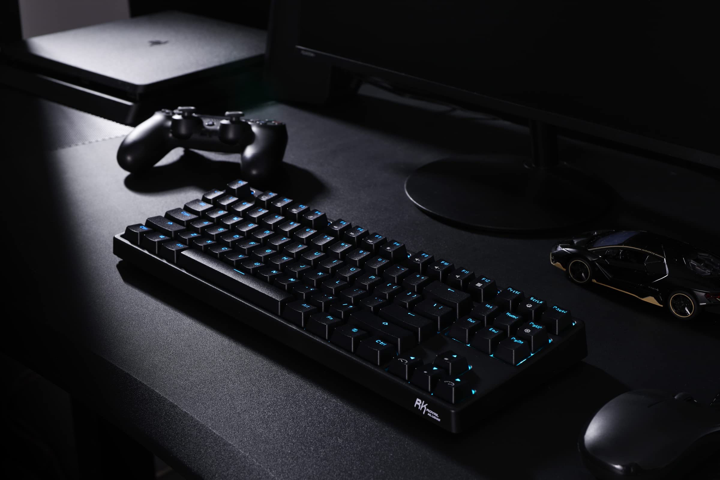 RK ROYAL KLUDGE RK87 Sink87G RGB Wireless TKL Mechanical Gaming Keyboard, 87 Keys No Numpad Tenkeyless Compact 2.4G Wireless Keyboard with Tactile Brown Switches, Exceptional Macro Settings