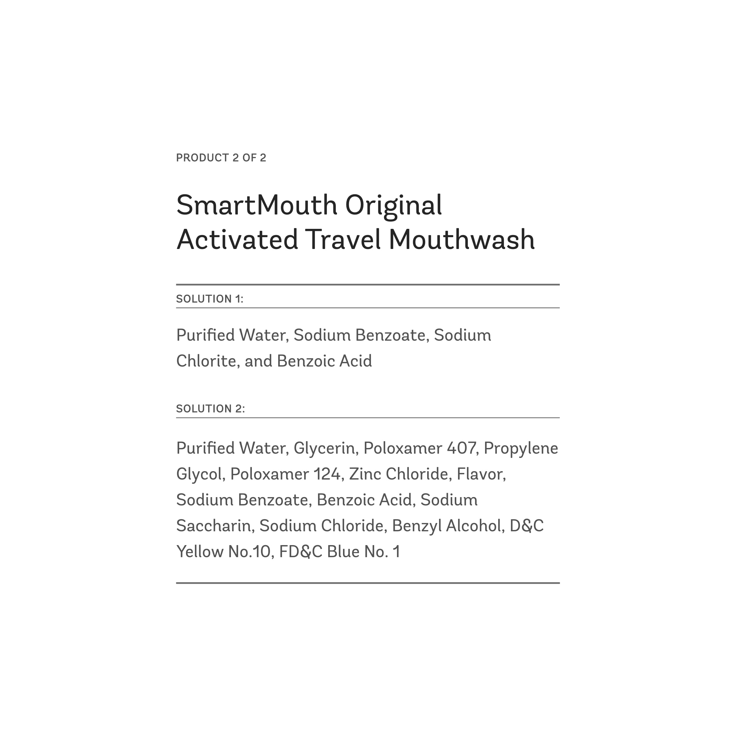 SmartMouth TSA Approved Travel Toothpaste & Oral Rinse - SmartMouth Original Activated Oral Rinse Packs & Travel Size Premium Toothpaste, 3.4 Ounce