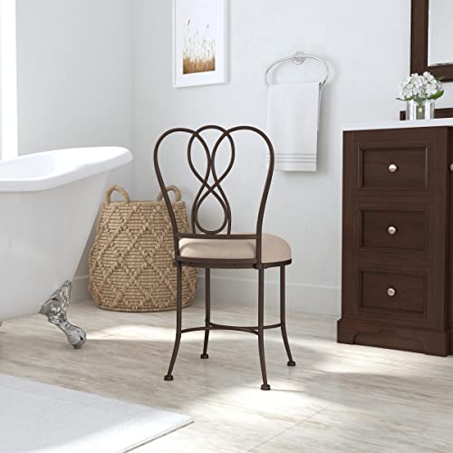 Hillsdale Furniture Hillsdale Christina Vanity Stool, Bronze