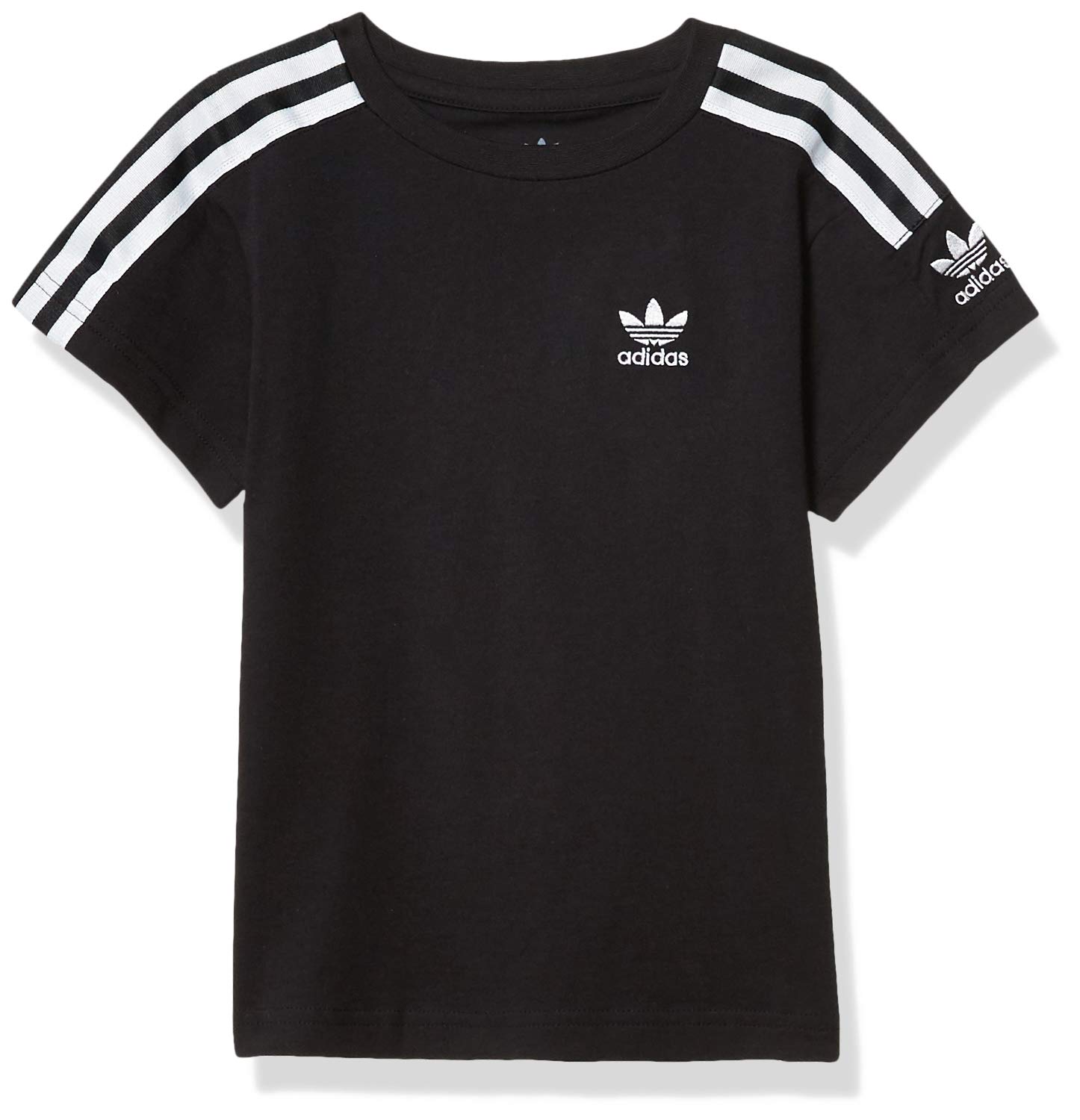 adidas Originals Boy's New Icon T-Shirt, Black/White, S