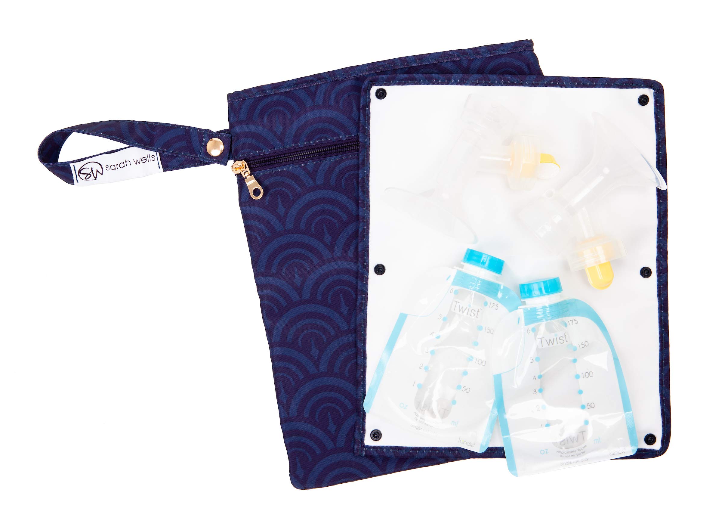 Sarah Wells Pumparoo Wet/Dry Bag for Breast Pump Parts (Deco)