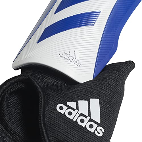 adidas unisex-teen Tiro Soft Ground Match Shin Guards, Royal Blue/White, Medium