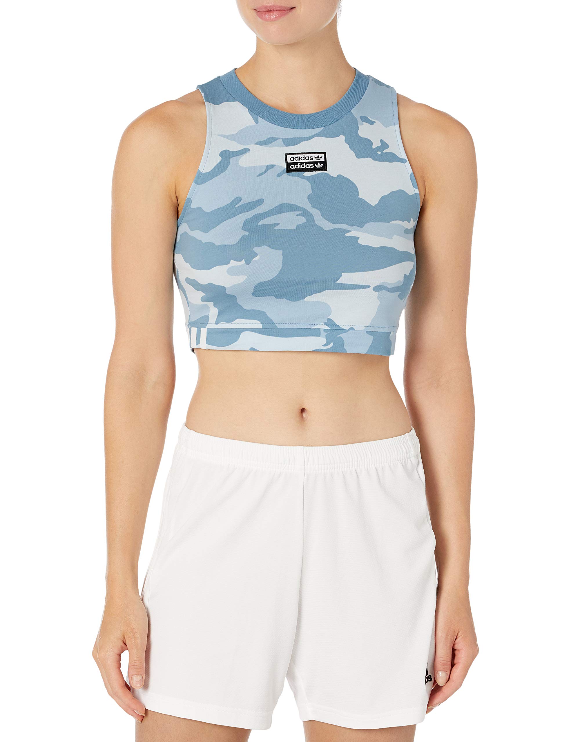 adidas Originals womens Tank Top Black/White Medium