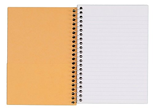 Five Star Personal Spiral Notebook, 7" x 4 3/8", 100 Sheets, College Rule, Assorted colors, 12 Pack