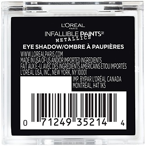 L'Oréal Paris Infallible Paints Eyeshadow Metallics, Violet Luster, 0.09 oz.