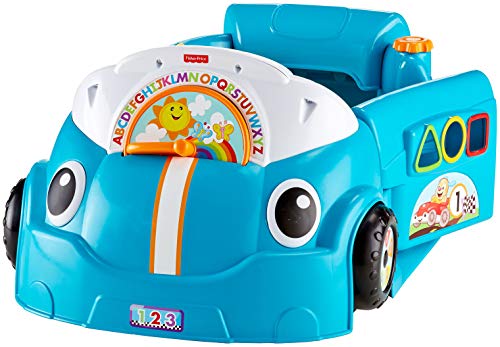 Fisher-Price Laugh & Learn Baby Activity Center, Crawl Around Car, Interactive Playset with Smart Stages for Infants & Toddlers, Blue (Amazon Exclusive)