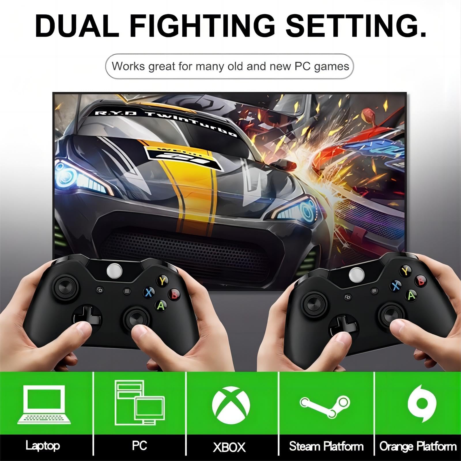 Chasdi Xbox one Wireless Controller V2 for All Xbox One Models, Series X S and PC (White)