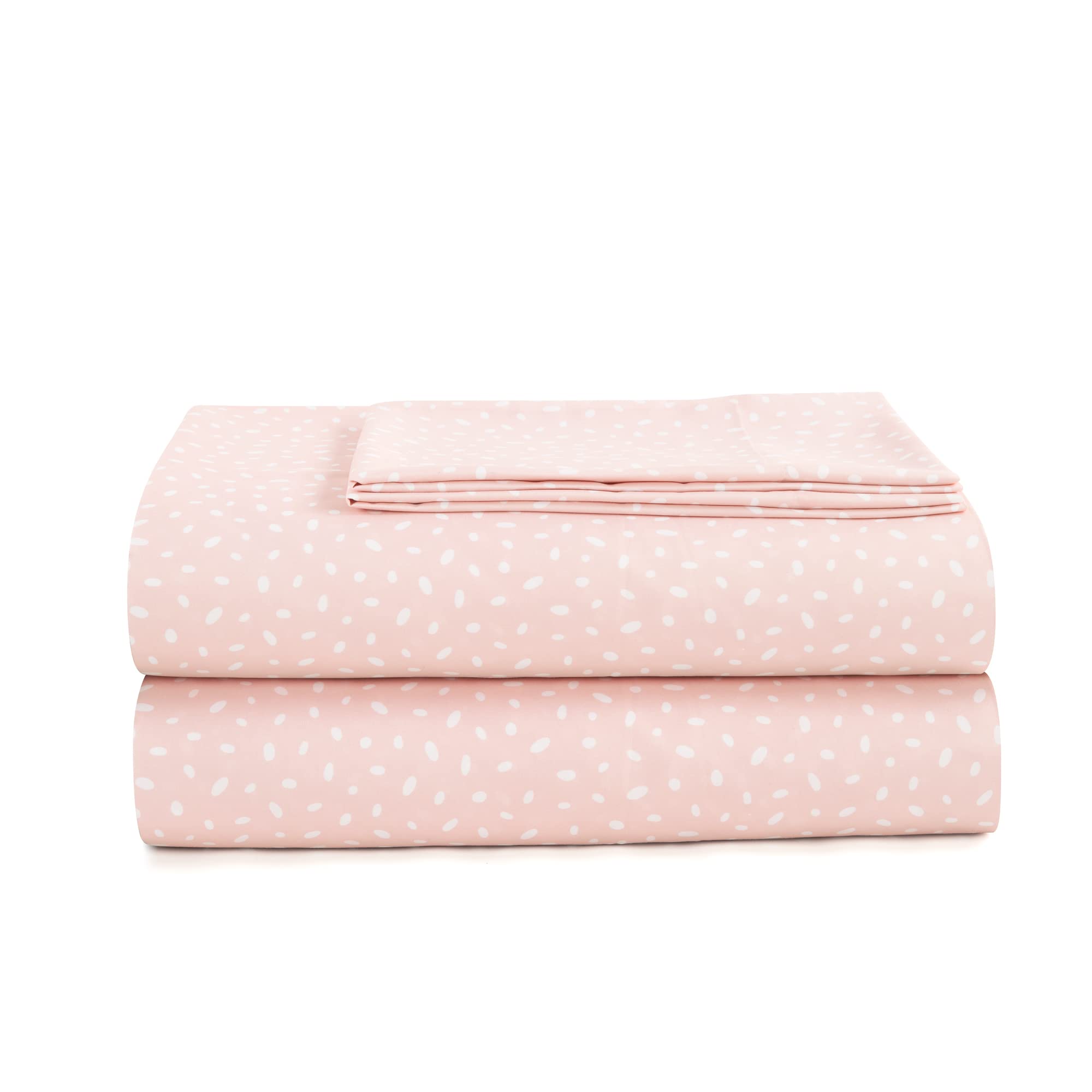 Lush Decor Pixie Fox Reversible Comforter Set, 5 Piece Set, Twin XL, Pink & Gray - Kids Bedding with Sheet Set - Comforter Set for Girls - Toddler Bedding - Floral & Hearts - Woodland Bedroom Decor