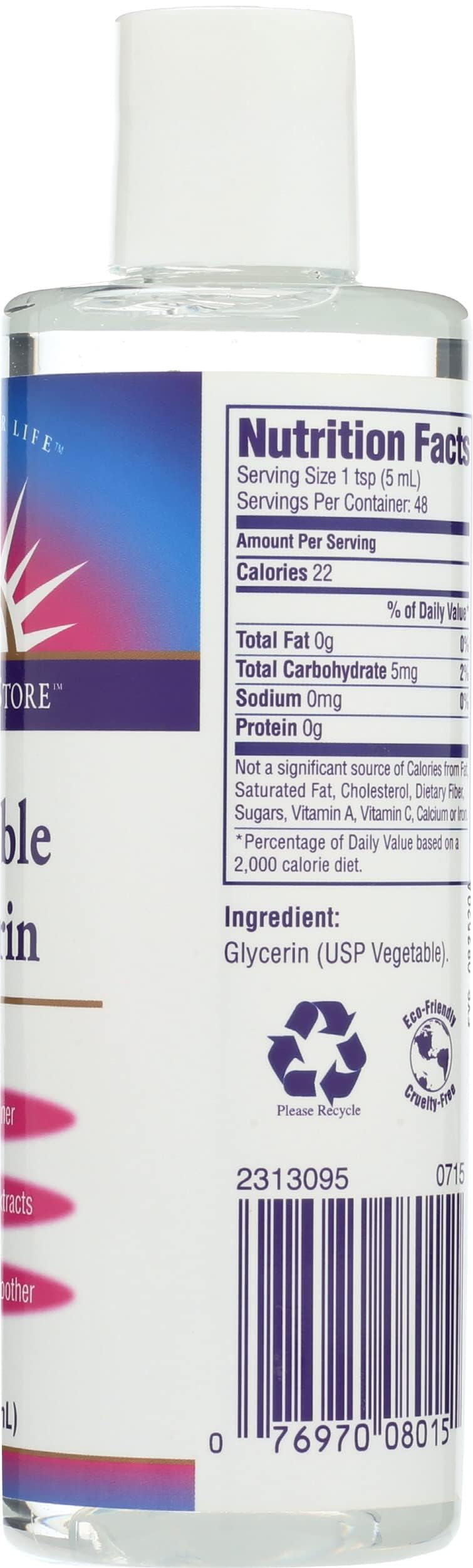 Heritage Store Vegetable Glycerin, 8 Ounce