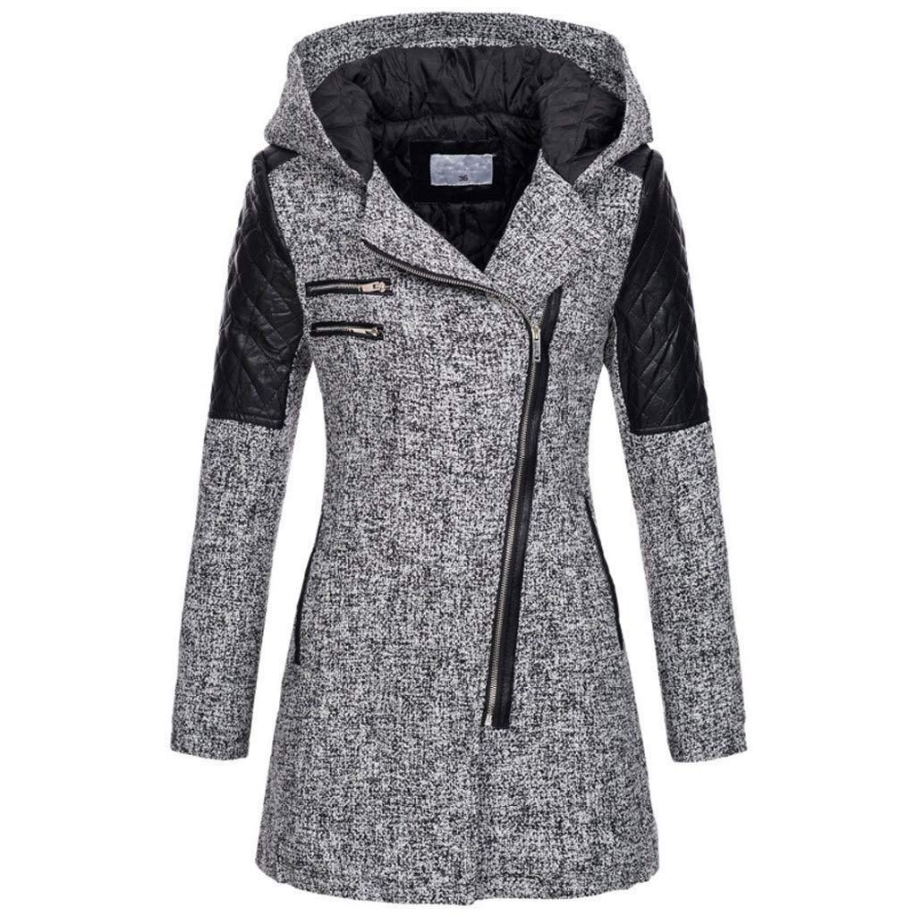 CYLIXIAN Women's Winter Coats, Elegant Coats for Women Slim Warm Jacket Thick Winter Coat with Hood Zipper Plus Size S - 5XL