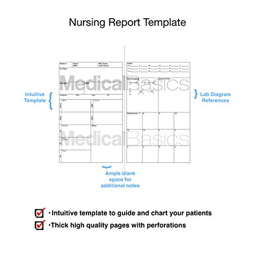 Pocket Nurse Report Sheet Notebook - Brain Sheet Template for MedSurg Nurses and CNA