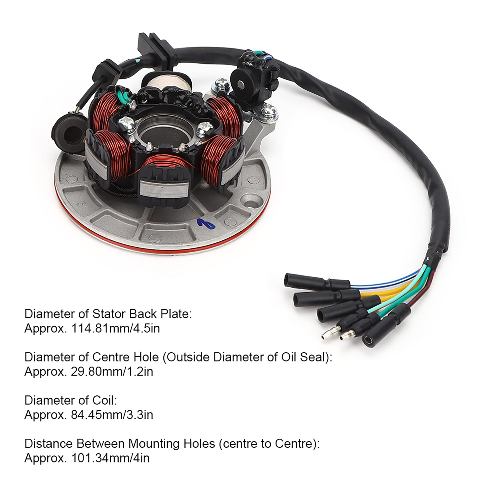 Acouto Magneto Stator Plate Ignition Stator Magneto Plate Magneto Stator Replace Fit for LIFAN YX 140cc Kick Start Engine PIT PRO Trail Dirt Bike