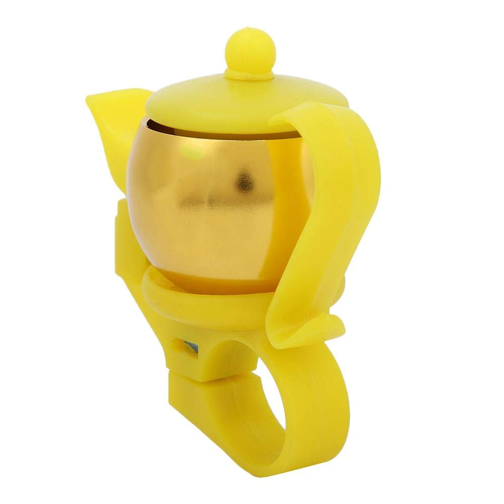 Aluminum Alloy Bells Ultralight Teapot Bike Bells Mountain Handlebar Alarm Bell Bike Accessory (Gold)