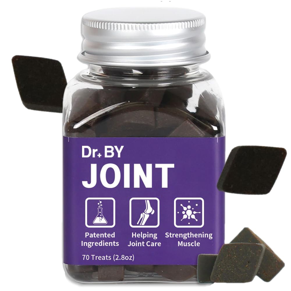 DOCTOR BY Joint for Dog and Puppy Hip & Joint Health Supplements for Dogs with Whey Protein Isolate and Boswellia - 70 Duck Flavored Soft Chews